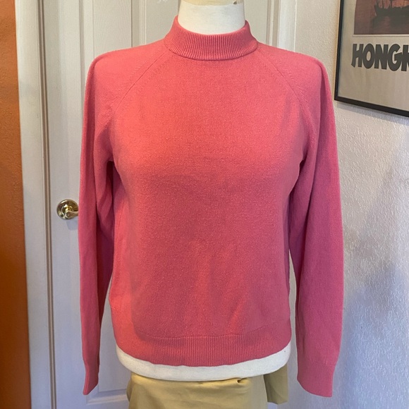 Vintage | Sweaters | Hot Pink Long Sleeve Vintage Zip Back Sweater ...
